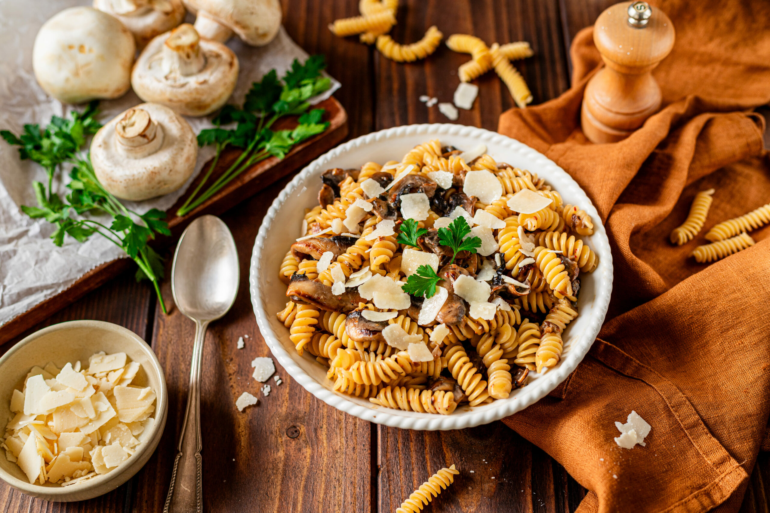 Recette Pâtes aux champignons - CookingViaje - Photographe et styliste ...